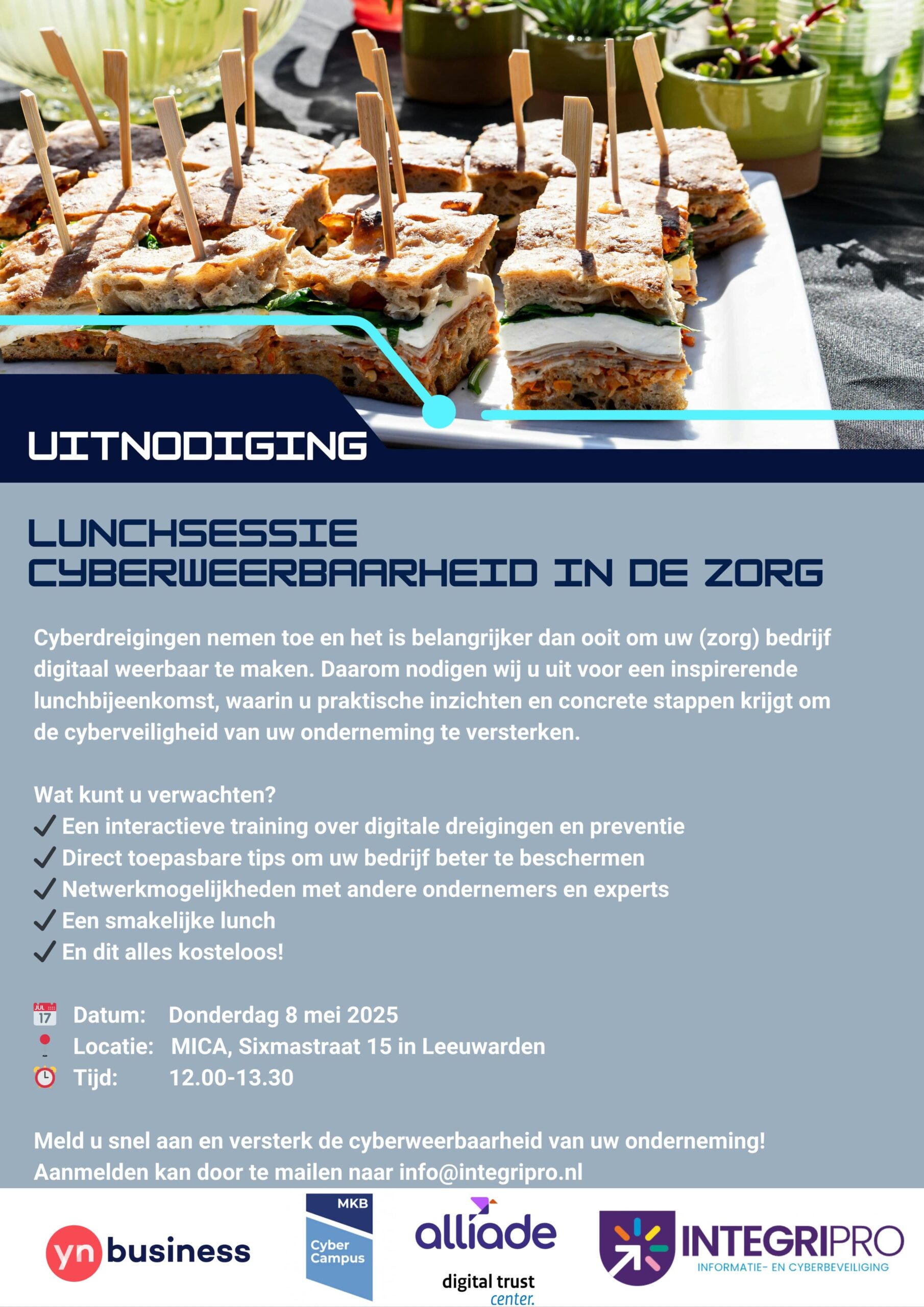 Lunchsessie Cyberweerbaarheid in de zorg! 5 juni 2025 - MKB Cyber Campus