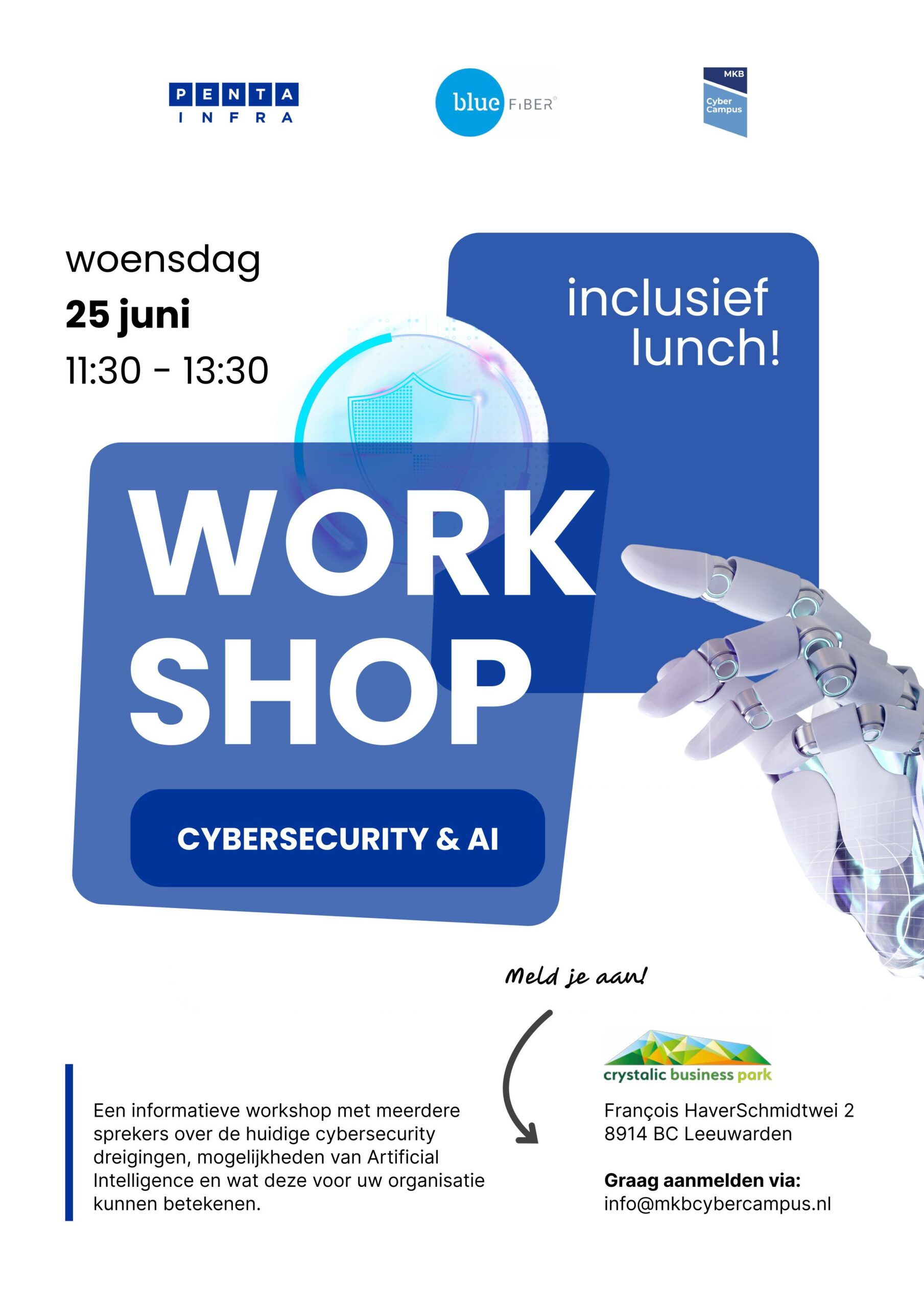 Workshop Cybersecurity en AI met Penta Infra en Bluefiber details - MKB Cyber Campus